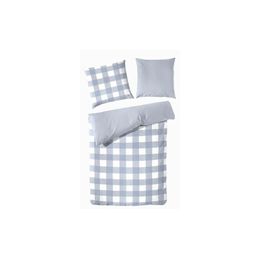M&ouml;bel Kraft Perkal Bettw&auml;sche-Set blau Ma&szlig;e (cm): B: 135 H: 1 &raquo; M&ouml;bel Kraft