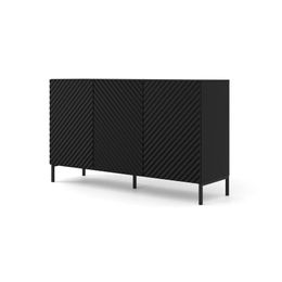 M&ouml;bel Kraft Sideboard schwarz Ma&szlig;e (cm): B: 150 H: 87 &raquo; M&ouml;bel Kraft