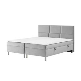 M&ouml;bel Kraft Boxbett mit Bettkasten grau Ma&szlig;e (cm): B: 140 H: 110 &raquo; M&ouml;bel Kraft