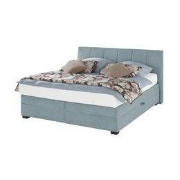 vanDoorn Boxspringbett mit Bettkasten - blau - Materialmix - 212 cm - 107 cm - M&ouml;bel Kraft
