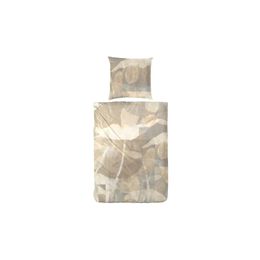 M&ouml;bel Kraft Mako-Satin Bettw&auml;sche-Set braun Ma&szlig;e (cm): B: 155 H: 1 &raquo; M&ouml;bel Kraft