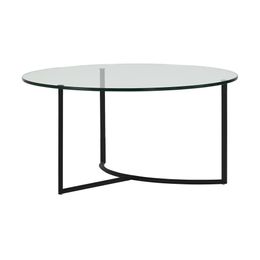 M&ouml;bel Kraft Couchtisch transparent/klar Ma&szlig;e (cm): H: 36 &Oslash;: 70.0 &raquo; M&ouml;bel Kraft