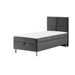 M&ouml;bel Kraft Boxbett mit Bettkasten grau Ma&szlig;e (cm): B: 100 H: 110 &raquo; M&ouml;bel Kraft
