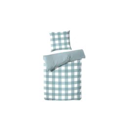 M&ouml;bel Kraft Perkal Bettw&auml;sche-Set gr&uuml;n Ma&szlig;e (cm): B: 155 H: 1 &raquo; M&ouml;bel Kraft