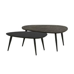 Primo Couchtisch 2er Set XL Dortmund schwarz Ma&szlig;e (cm): B: 75 H: 45 &raquo; M&ouml;bel Kraft