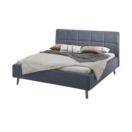 M&ouml;bel Kraft Polsterbettgestell - blau - Materialmix - 196 cm - 114 cm - M&ouml;bel Kraft
