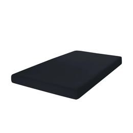 CS Schmal como Boxspring-Stretch-Spannbettlaken Uni Jersey 3700 schwarz Ma&szlig;e (cm): B: 140 &raquo; M&ouml;bel Kraft