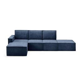 M&ouml;bel Kraft Ecksofa mit Pouf Orto blau Ma&szlig;e (cm): B: 329 H: 93 &raquo; M&ouml;bel Kraft