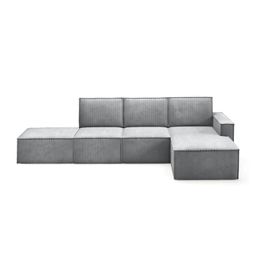 M&ouml;bel Kraft Ecksofa mit Pouf Orto grau Ma&szlig;e (cm): B: 329 H: 93 &raquo; M&ouml;bel Kraft
