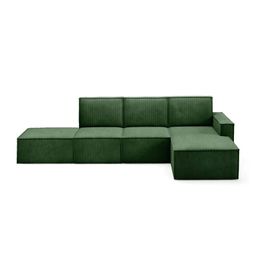 M&ouml;bel Kraft Ecksofa mit Pouf Orto gr&uuml;n Ma&szlig;e (cm): B: 329 H: 93 &raquo; M&ouml;bel Kraft