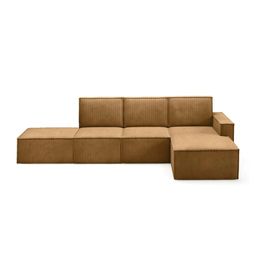 M&ouml;bel Kraft Ecksofa mit Pouf Orto gelb Ma&szlig;e (cm): B: 329 H: 93 &raquo; M&ouml;bel Kraft