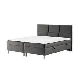M&ouml;bel Kraft Boxbett mit Bettkasten grau Ma&szlig;e (cm): B: 160 H: 110 &raquo; M&ouml;bel Kraft