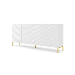 M&ouml;bel Kraft Sideboard wei&szlig; Ma&szlig;e (cm): B: 200 H: 87 &raquo; M&ouml;bel Kraft