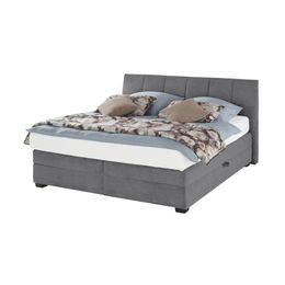 vanDoorn Boxspringbett mit Bettkasten - grau - Materialmix - 212 cm - 107 cm - M&ouml;bel Kraft