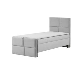 M&ouml;bel Kraft Boxbett mit Bettkasten grau Ma&szlig;e (cm): B: 100 H: 110 &raquo; M&ouml;bel Kraft