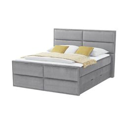 M&ouml;bel Kraft Boxspringbett mit Bettkasten grau Ma&szlig;e (cm): B: 197 H: 136 &raquo; M&ouml;bel Kraft
