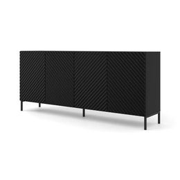 M&ouml;bel Kraft Sideboard schwarz Ma&szlig;e (cm): B: 200 H: 87 &raquo; M&ouml;bel Kraft