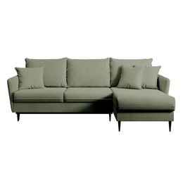Selsey Ecksofa mit Schlaffunktion Volio gr&uuml;n Ma&szlig;e (cm): B: 223 H: 88 &raquo; M&ouml;bel Kraft