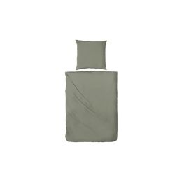 M&ouml;bel Kraft Flanell Bettw&auml;sche-Set gr&uuml;n Ma&szlig;e (cm): B: 155 H: 1 &raquo; M&ouml;bel Kraft