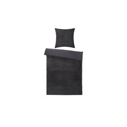 Levelone Fake Fur Bettw&auml;sche Corded grau Ma&szlig;e (cm): B: 135 &raquo; M&ouml;bel Kraft