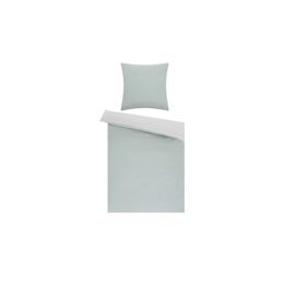 CS Schmal como Renforc&eacute; Wende-Bettw&auml;sche Chambray Piping gr&uuml;n Ma&szlig;e (cm): B: 135 &raquo; M&ouml;bel Kraft