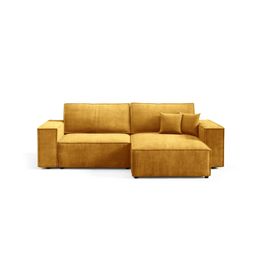 M&ouml;bel Kraft Ecksofa mit Schlaffunktion Mille gelb Ma&szlig;e (cm): B: 257 H: 88 &raquo; M&ouml;bel Kraft