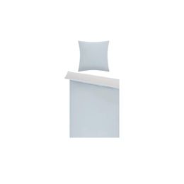 CS Schmal como Renforc&eacute; Wende-Bettw&auml;sche Chambray Piping blau Ma&szlig;e (cm): B: 155 &raquo; M&ouml;bel Kraft