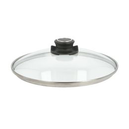 Meisterkoch Sicherheitsglasdeckel 24 cm Universal transparent/klar Glas,Edelstahl &Oslash;: 24.0 &raquo; M&ouml;bel Kraft