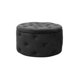 M&ouml;bel Kraft Pouf mit Stauraum schwarz &Oslash;: 55.0 &raquo; M&ouml;bel Kraft