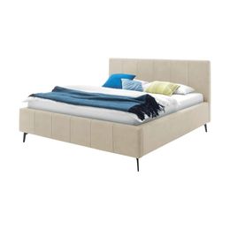 M&ouml;bel Kraft Polsterbettgestell - beige - Materialmix - 174 cm - 114 cm - M&ouml;bel Kraft