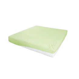 M&ouml;bel Kraft Jersey-Elasthan Boxspringbetttuch gr&uuml;n Ma&szlig;e (cm): B: 150 H: 26 &raquo; M&ouml;bel Kraft