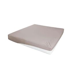 M&ouml;bel Kraft Jersey-Elasthan Boxspringbetttuch beige Ma&szlig;e (cm): B: 100 H: 26 &raquo; M&ouml;bel Kraft