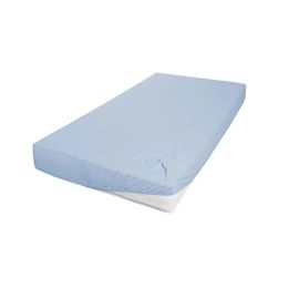M&ouml;bel Kraft Jersey Spannbettlaken blau Ma&szlig;e (cm): B: 190 H: 22 &raquo; M&ouml;bel Kraft