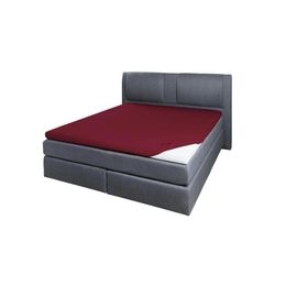 M&ouml;bel Kraft Jersey-Elastan Topperlaken rot Ma&szlig;e (cm): B: 190 H: 10 &raquo; M&ouml;bel Kraft