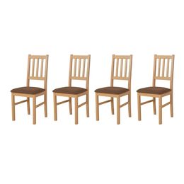 M&ouml;bel Kraft Esszimmerstuhl 4er-Set beige Ma&szlig;e (cm): B: 43 H: 94 &raquo; M&ouml;bel Kraft