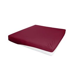 CS Schmal como Jersey-Elasthan Boxspringbetttuch rot Ma&szlig;e (cm): B: 190 H: 26 &raquo; M&ouml;bel Kraft