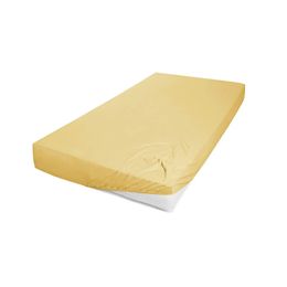 M&ouml;bel Kraft Jersey Spannbettlaken gelb Ma&szlig;e (cm): B: 190 H: 22 &raquo; M&ouml;bel Kraft