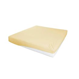 M&ouml;bel Kraft Jersey-Elasthan Boxspringbetttuch gelb Ma&szlig;e (cm): B: 190 H: 26 &raquo; M&ouml;bel Kraft