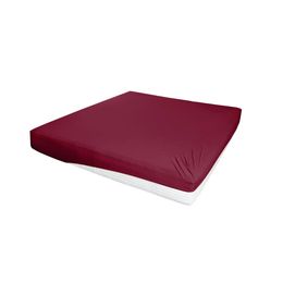 CS Schmal como Jersey-Elasthan Boxspringbetttuch rot Ma&szlig;e (cm): B: 150 H: 26 &raquo; M&ouml;bel Kraft