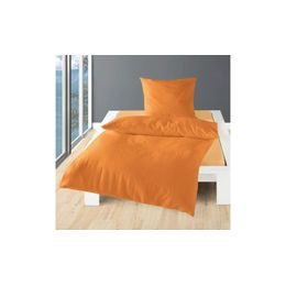 Bierbaum Seersucker Bettw&auml;sche orange Ma&szlig;e (cm): B: 155 H: 1 &raquo; M&ouml;bel Kraft