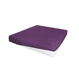 M&ouml;bel Kraft Jersey-Elasthan Boxspringbetttuch lila/violett Ma&szlig;e (cm): B: 100 H: 26 &raquo; M&ouml;bel Kraft