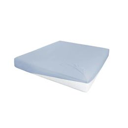 M&ouml;bel Kraft Jersey-Elastan Boxspringlaken blau Ma&szlig;e (cm): B: 150 H: 28 &raquo; M&ouml;bel Kraft
