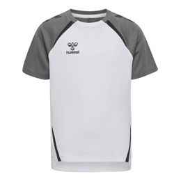 Hummel T-Shirt 'Lead 2.0' Jungen Gr&ouml;&szlig;e 140 basaltgrau / schwarz / wei&szlig;