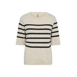 soyaconcept Pullover 'Dollie' Damen Gr&ouml;&szlig;e M creme / schwarz