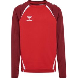Hummel Sportsweatshirt 'Lead 2.0' Jungen Gr&ouml;&szlig;e 116 rot / dunkelrot / wei&szlig;