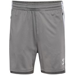 Hummel Sportshorts 'Lead 2.0' Damen Gr&ouml;&szlig;e XXL grau / wei&szlig;