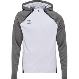 Hummel Sportsweatjacke 'Lead 2.0' Herren Gr&ouml;&szlig;e XXL dunkelgrau / schwarz / offwhite