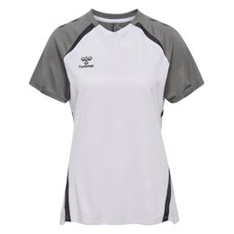 Hummel Funktionsshirt 'Lead 2.0' Damen Gr&ouml;&szlig;e L grau / schwarz / wei&szlig;