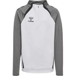 Hummel Sweatshirt 'Lead 2.0' Jungen Gr&ouml;&szlig;e 116 dunkelgrau / schwarz / wei&szlig;