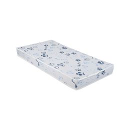 Kikkaboo Babybett-Matratze Memory Comfort, 120 x 60 x 12 cm Bindungsveredelung blau